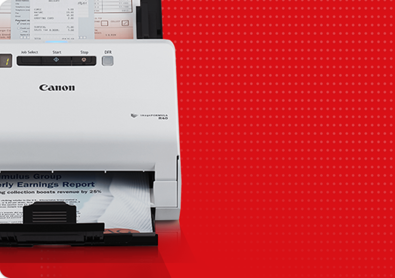 Shop Canon Business imageFORMULA R40 Office Document Scanner Receipt E
